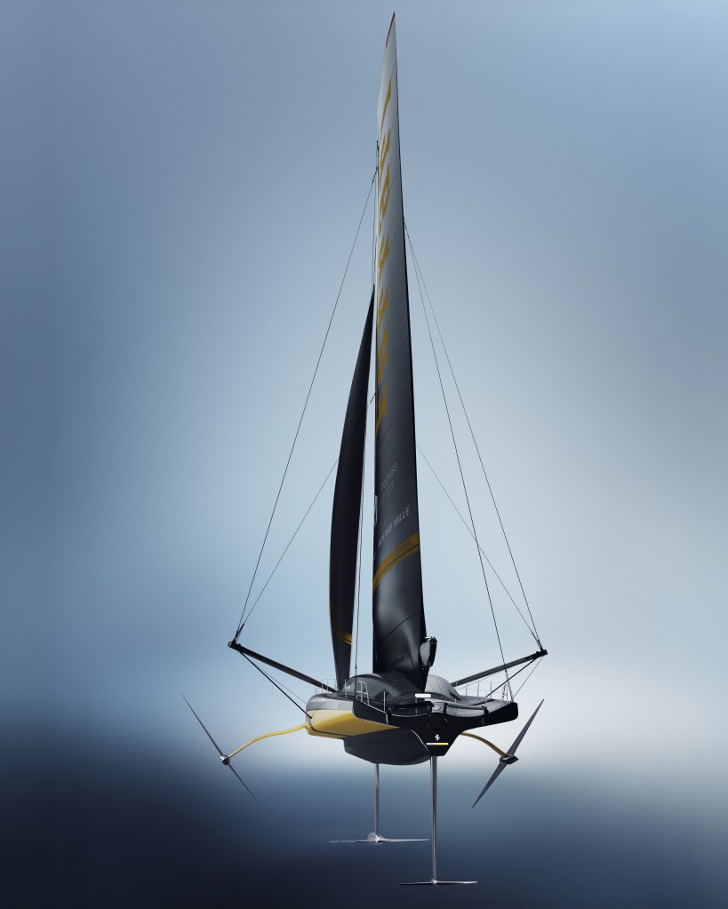 Ferrari unveils latest model – a 100ft ocean yacht named Hypersail