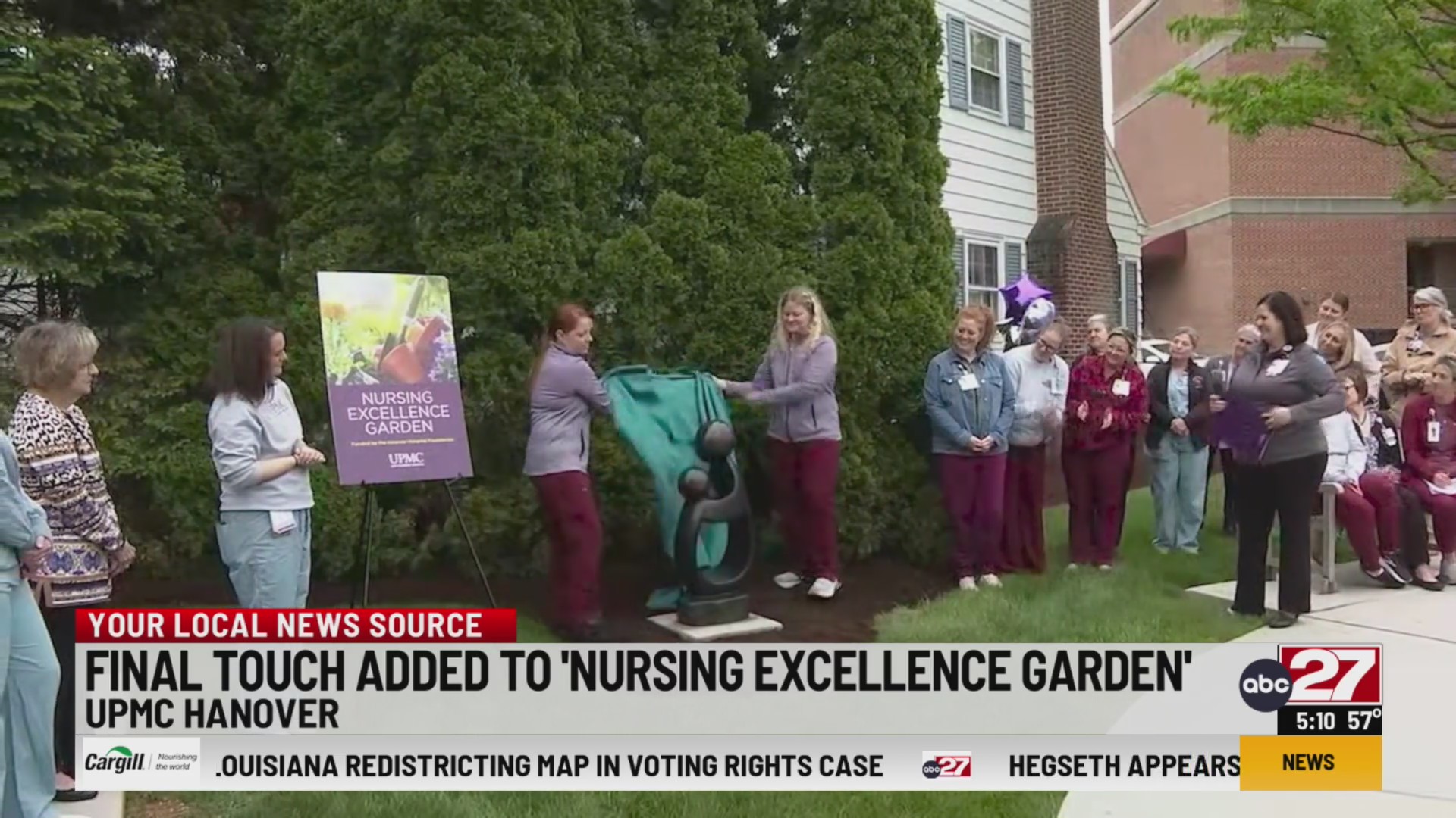 Final touches added to Nursing Excellence Garden in York County