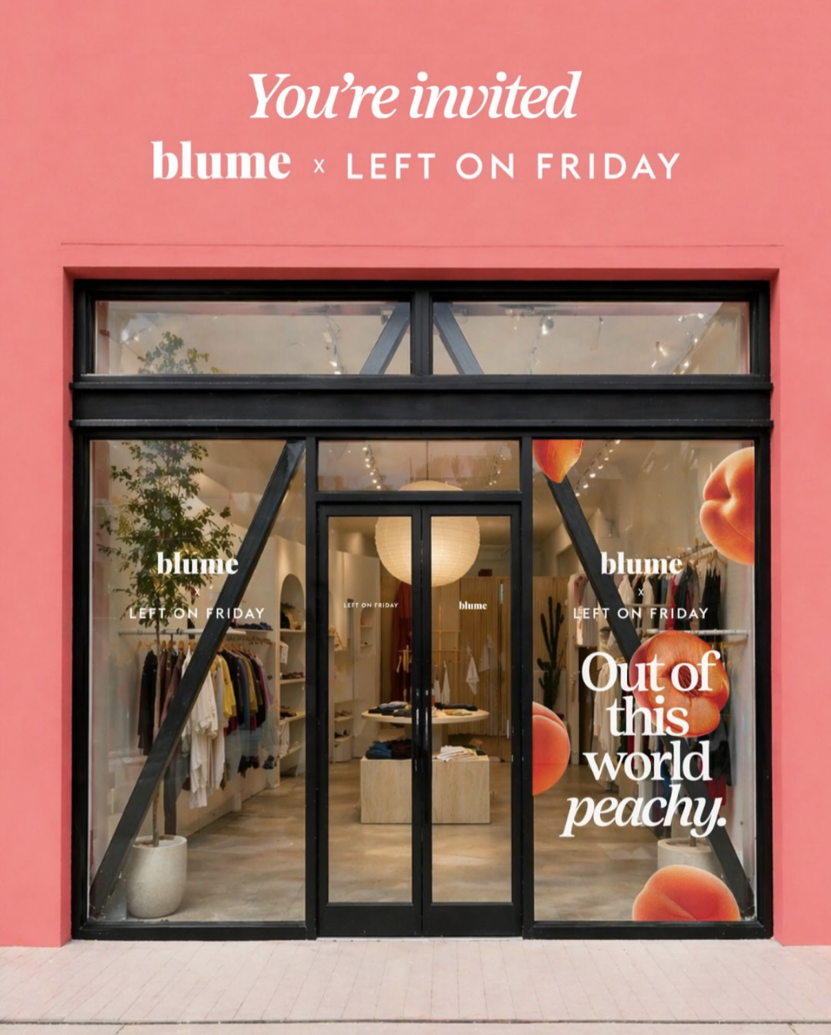 Blume x Left on Friday pop-up, LA