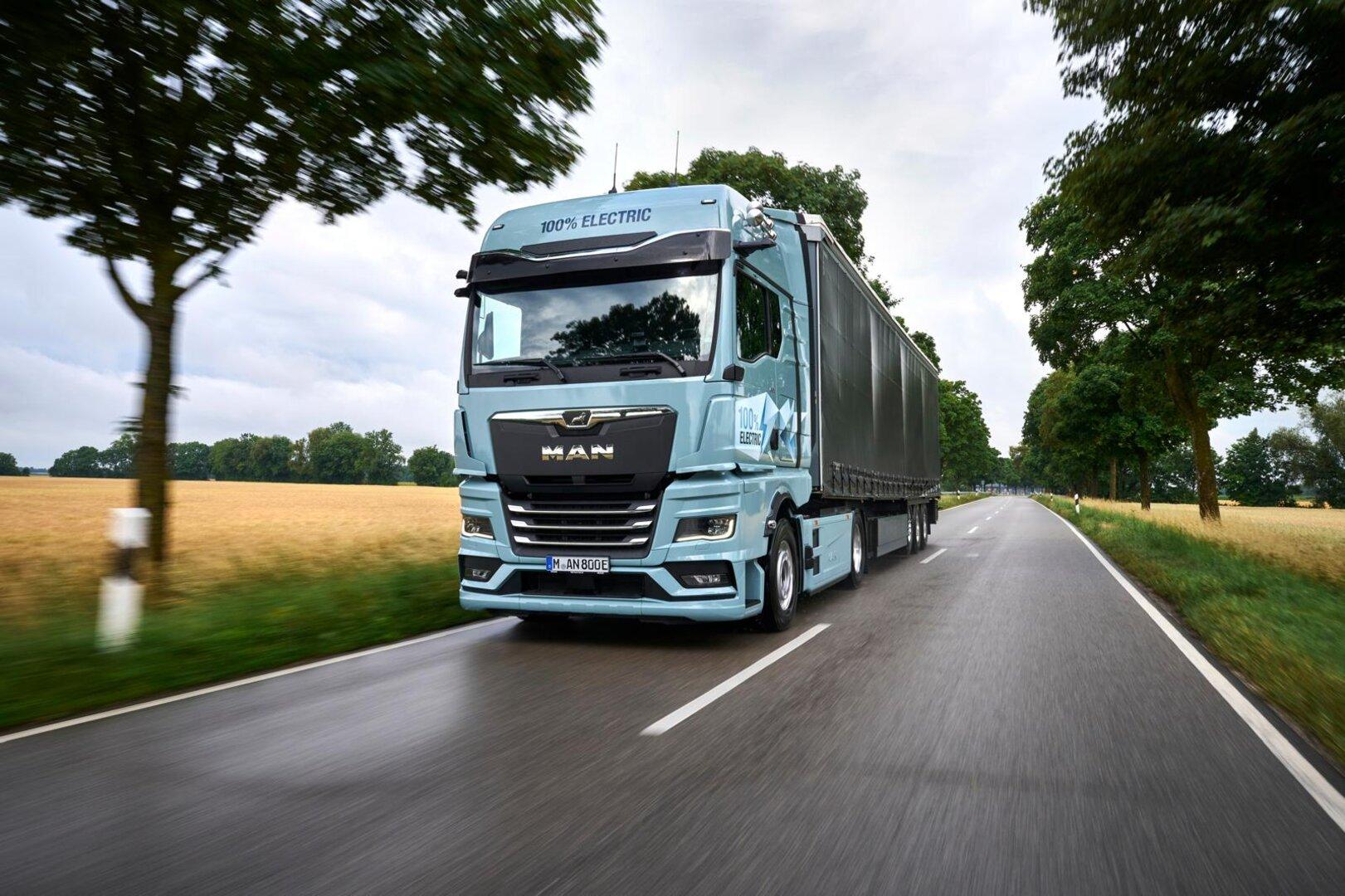 MAN will bis 2030 bis zu 30.000 E-Lkw verkaufen