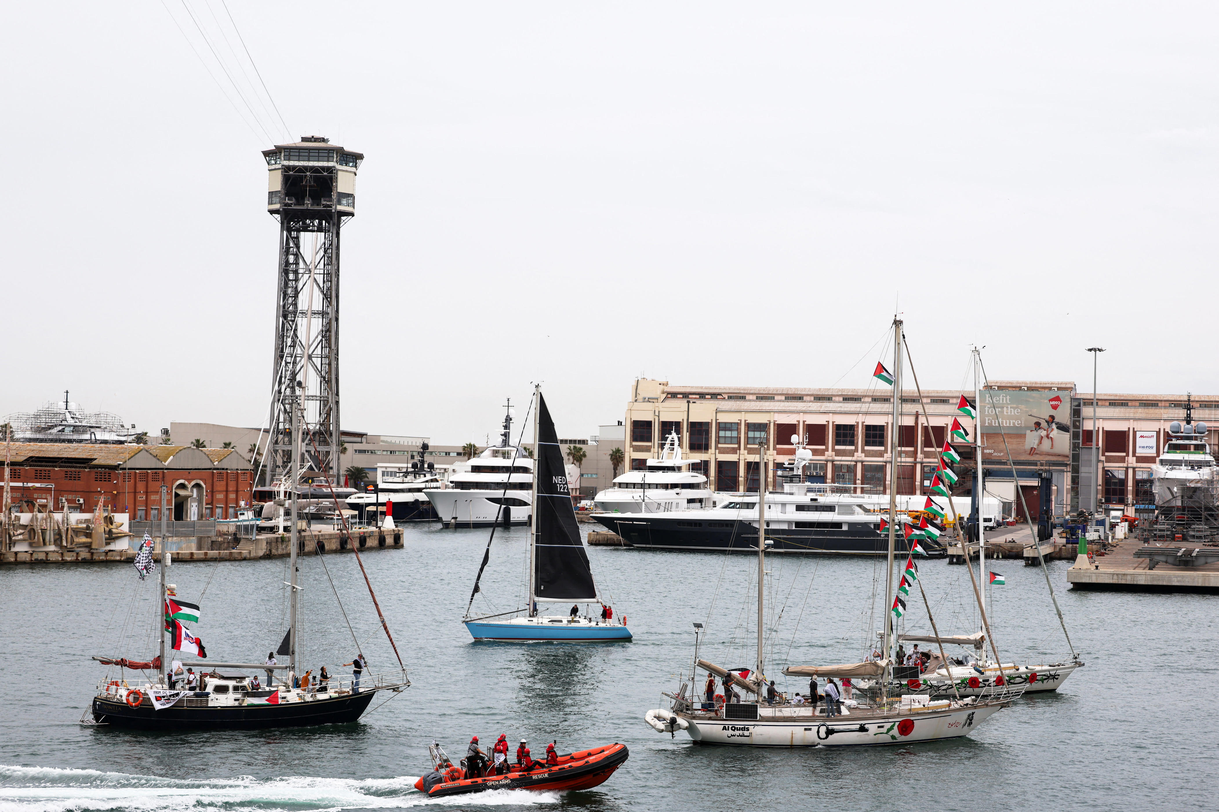 Over twenty Gaza flotilla ships, 175 activists detained by Israel Navy