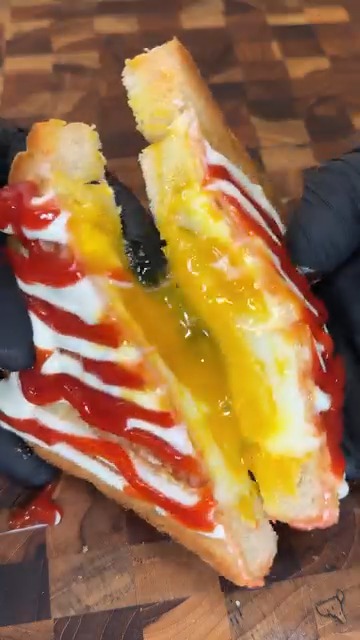 Ham and egg toast breakfast recipe