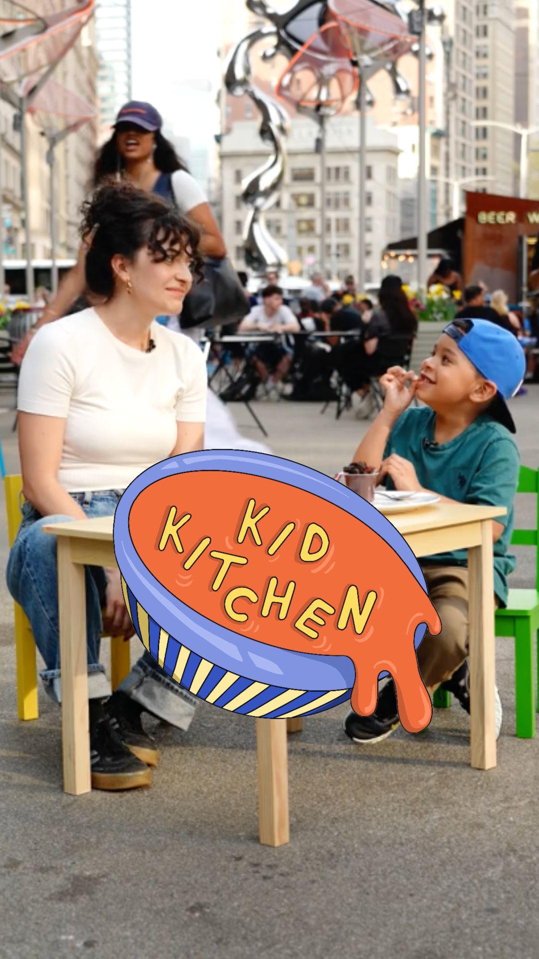 Kid kitchen: No yapping, just chomping over here!
