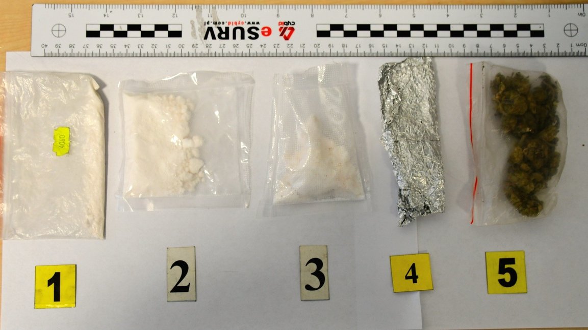 Rowerzysta zatrzymany w Stargardzie. W bidonie miał nielegalne substancje