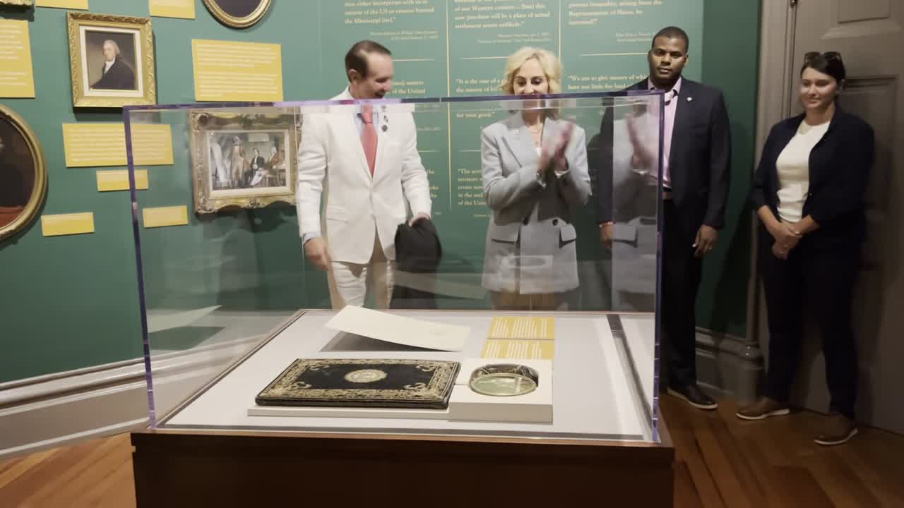 Gov. Jeff Landry unveils new Louisiana Purchase exhibit