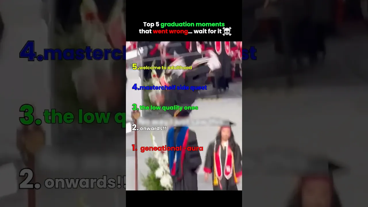 Graduation moments that went wrong #graduation #rankingfunny #shorts