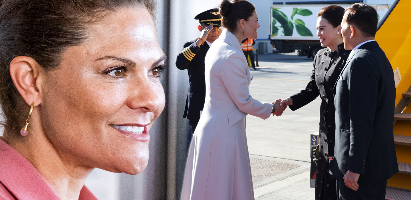 Bild-extra: Här tar Victoria emot kungens första VIP-gäster