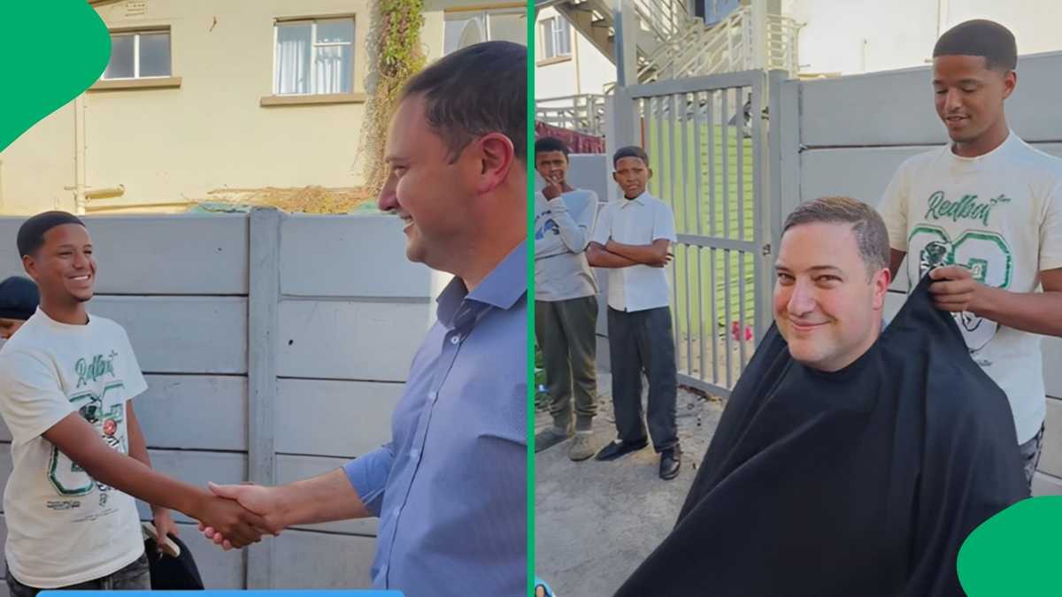 Run for president, Geordin: Cape Town mayor gets haircut in Mitchell's ...