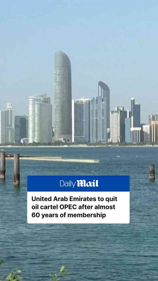 UAE announces plan to leave OPEC starting May 1
