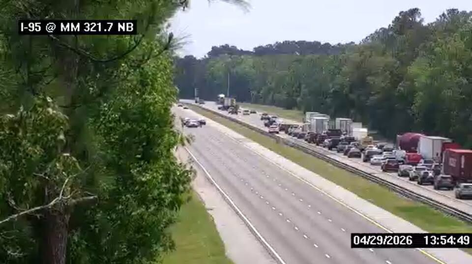 Traffic alert: All lanes of I-95 north of SR 16 shut down due to ...