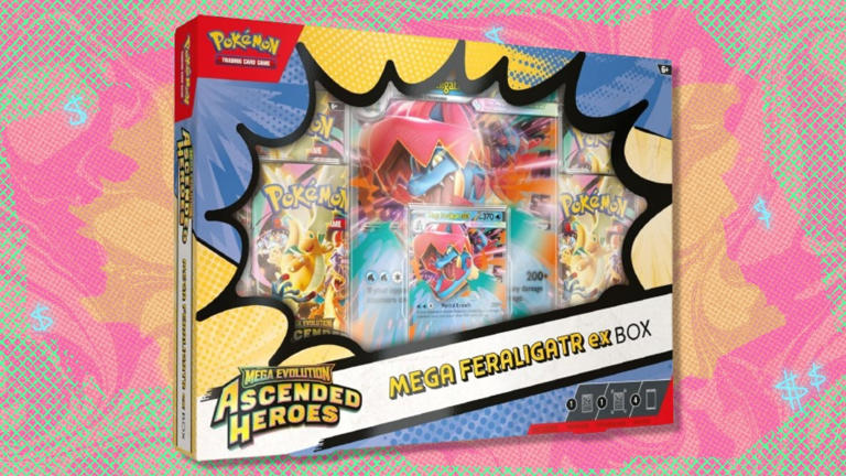 The Pokémon TCG Ascended Heroes Mega Feraligatr ex box hits record-low ...
