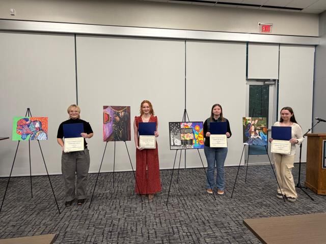 The 2026 Congressional Art Competition winners form the fourth district