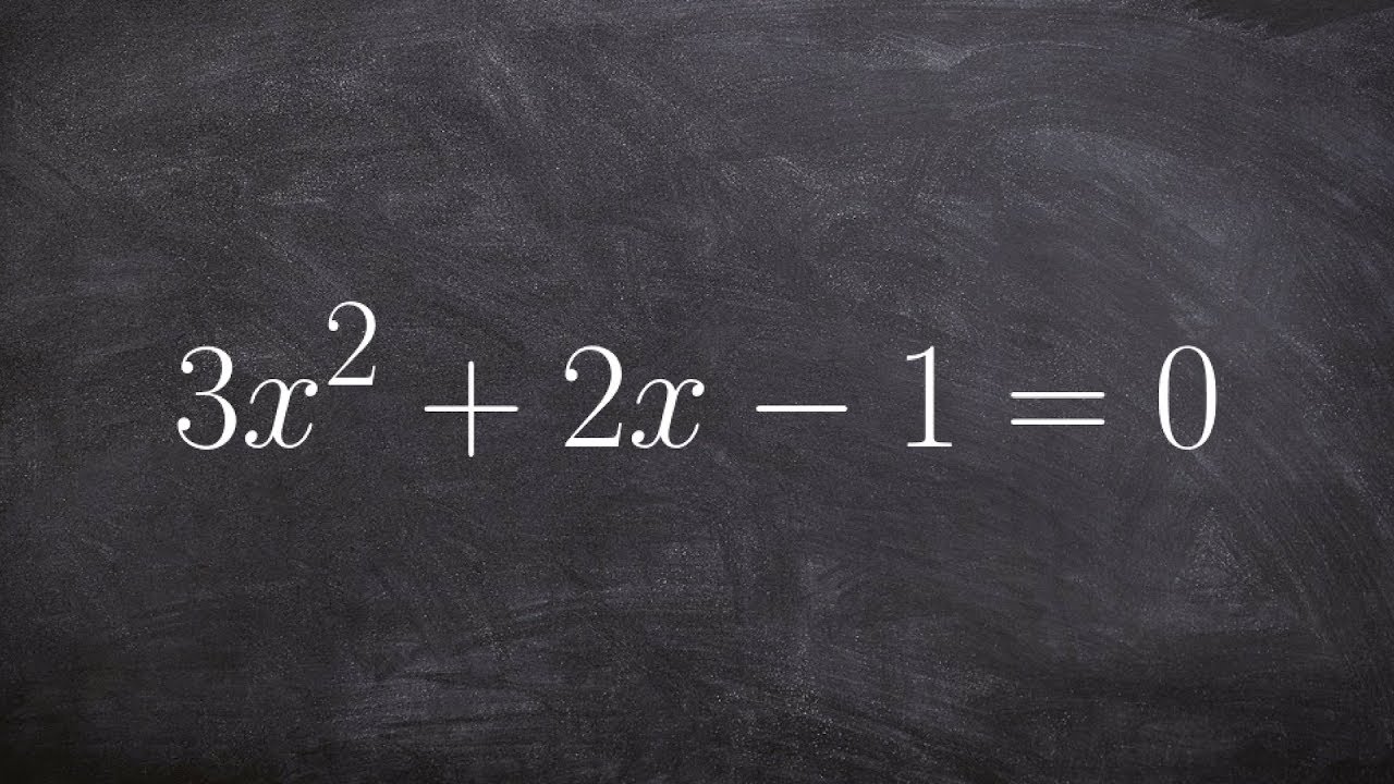 Solving by completing the square and factoring out a three