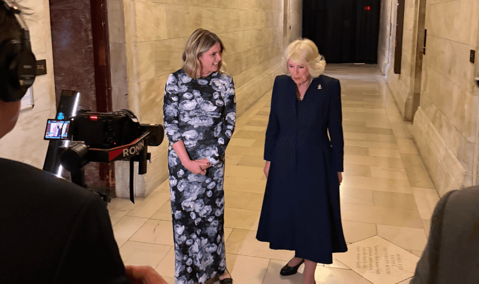 Queen sits down for rare US interview with George W Bush's daughter