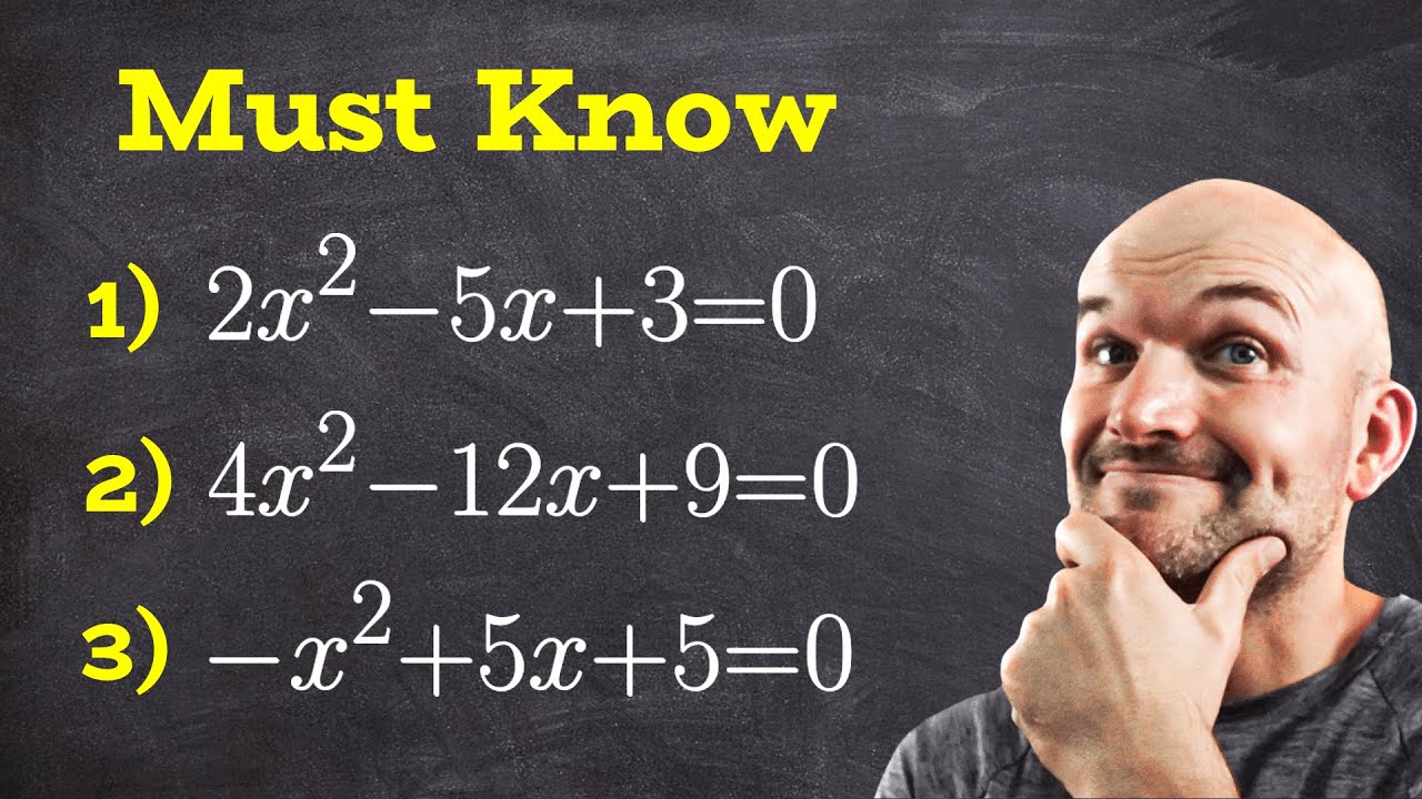 Three quadratic formula problems all students should know