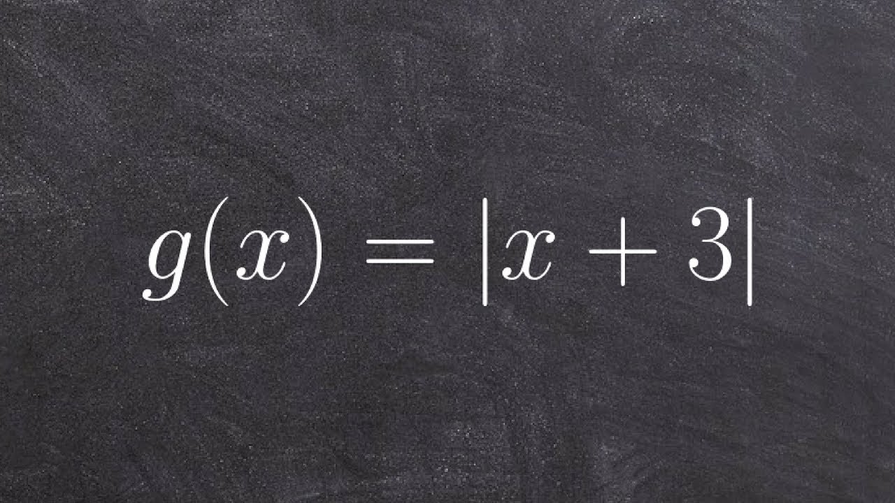 Graphing a absolute value equation with horizontal shift