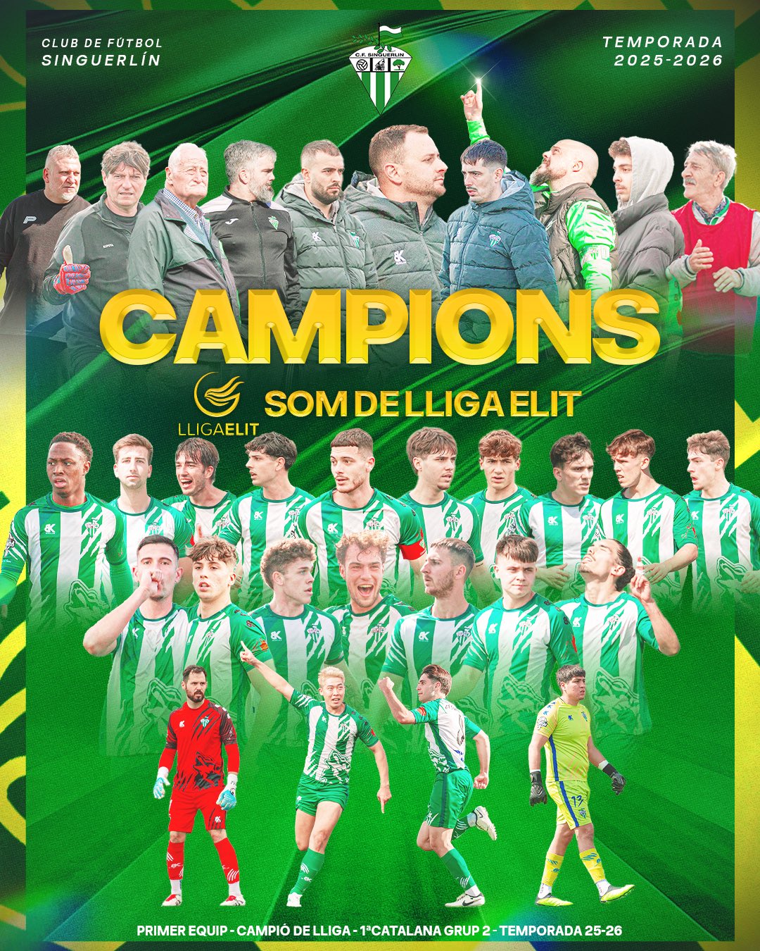 Se recuperan tres partidos en Primera Catalana. El Singuerlín gana y es ...