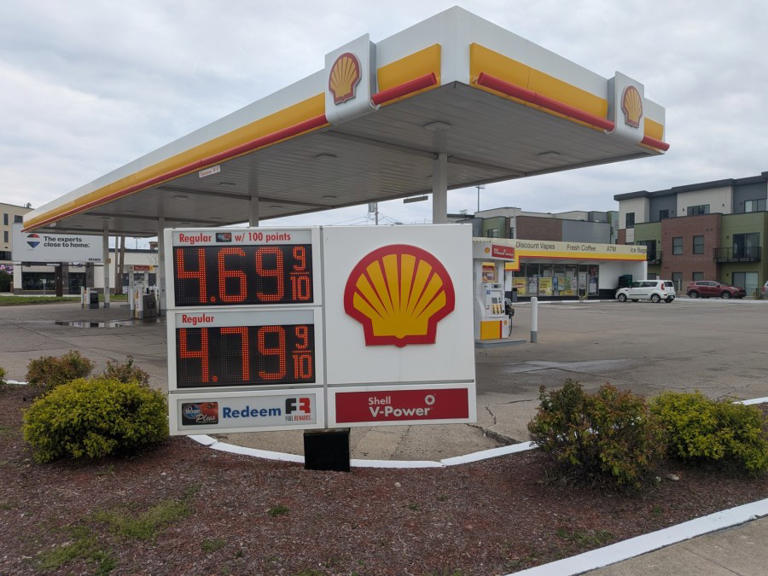 Gas prices surge to $4.99 in Indiana