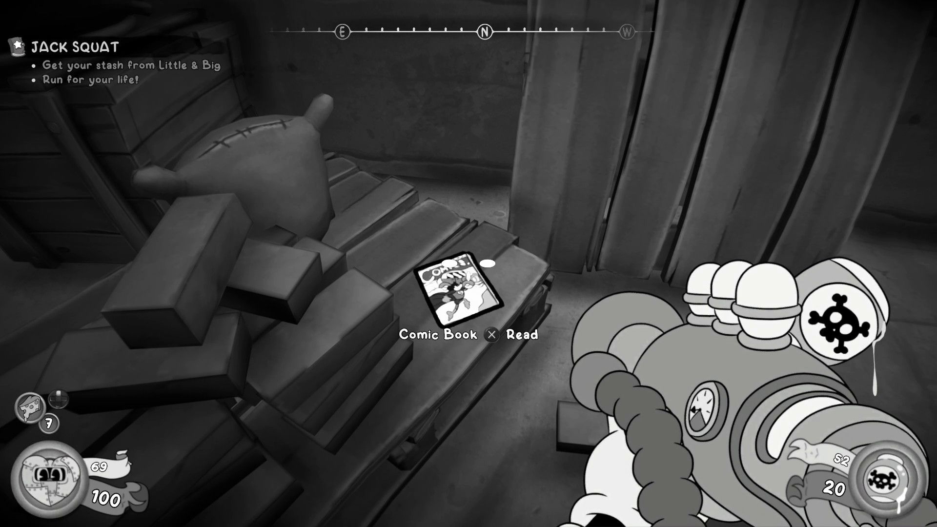 Mouse PI for hire Jack Squat walkthrough (Office Ruins collectibles)