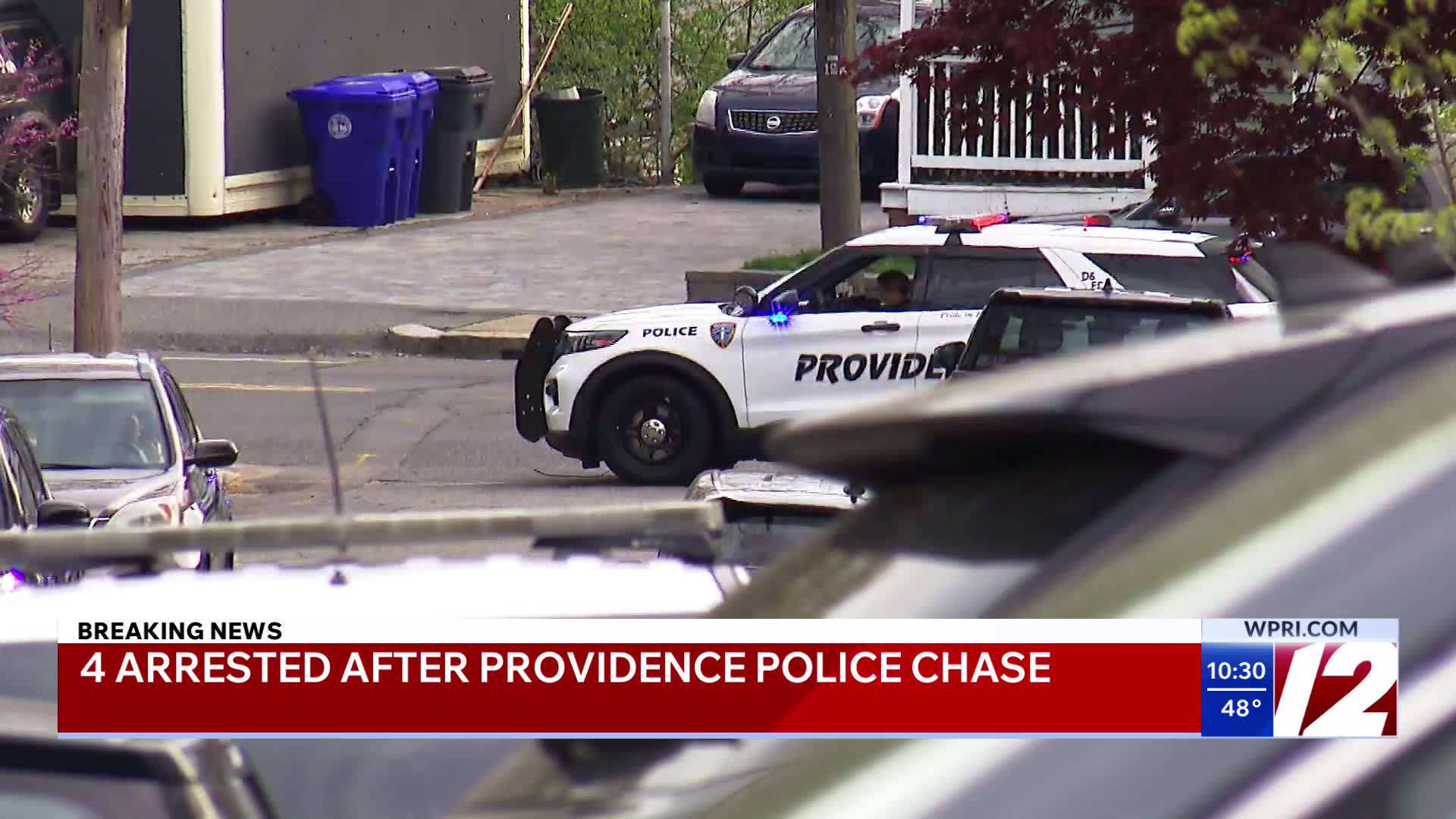 4 arrested after Providence police chase
