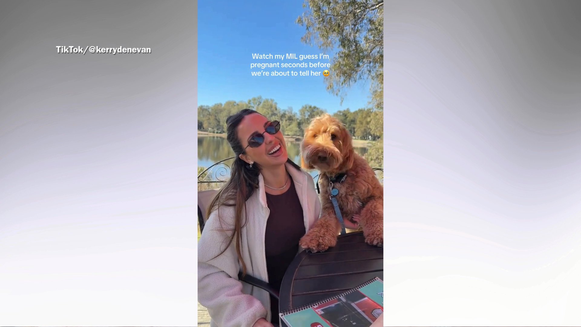 Dog suspects woman’s pregnancy