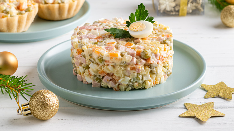 What makes Russian potato salad unique?