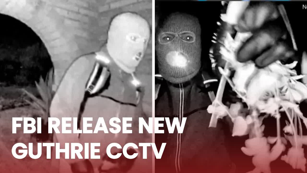FBI release CCTV of MASKED Guthrie suspect on porch as search continues ...