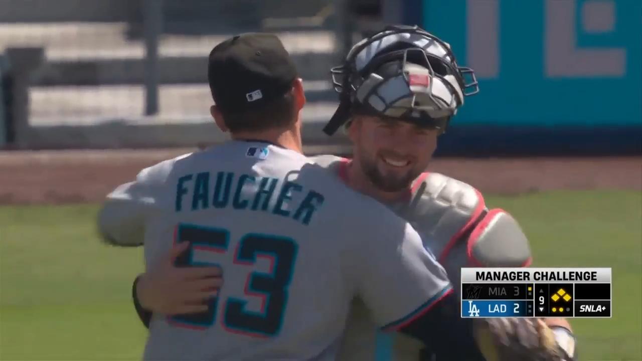 Sanoja 2-out bloop single sparks Marlins to 3-2 victory over Dodgers