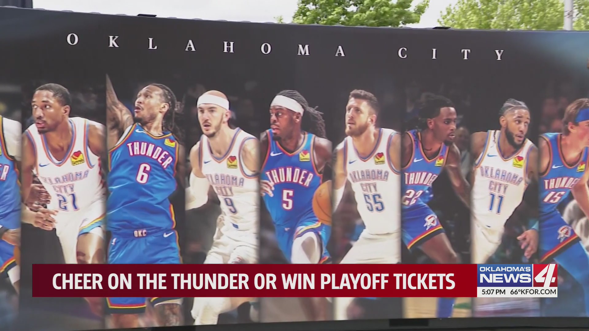 Cheer on the Thunder or win playoff tickets