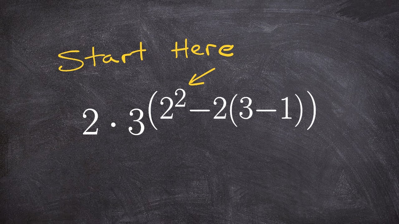 A different spin of following the order of operations