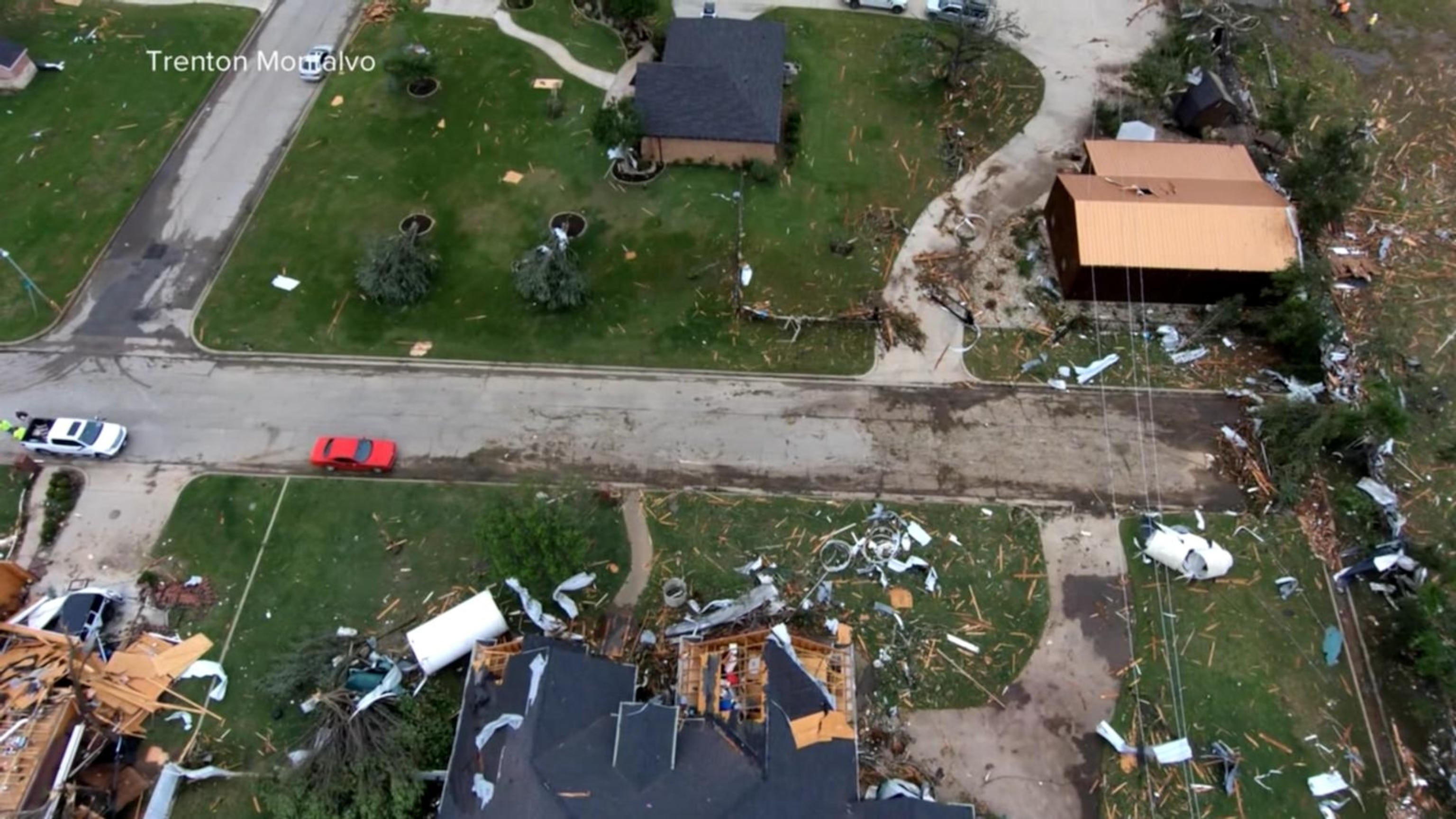 Severe storms move east after leveling buildings in Texas