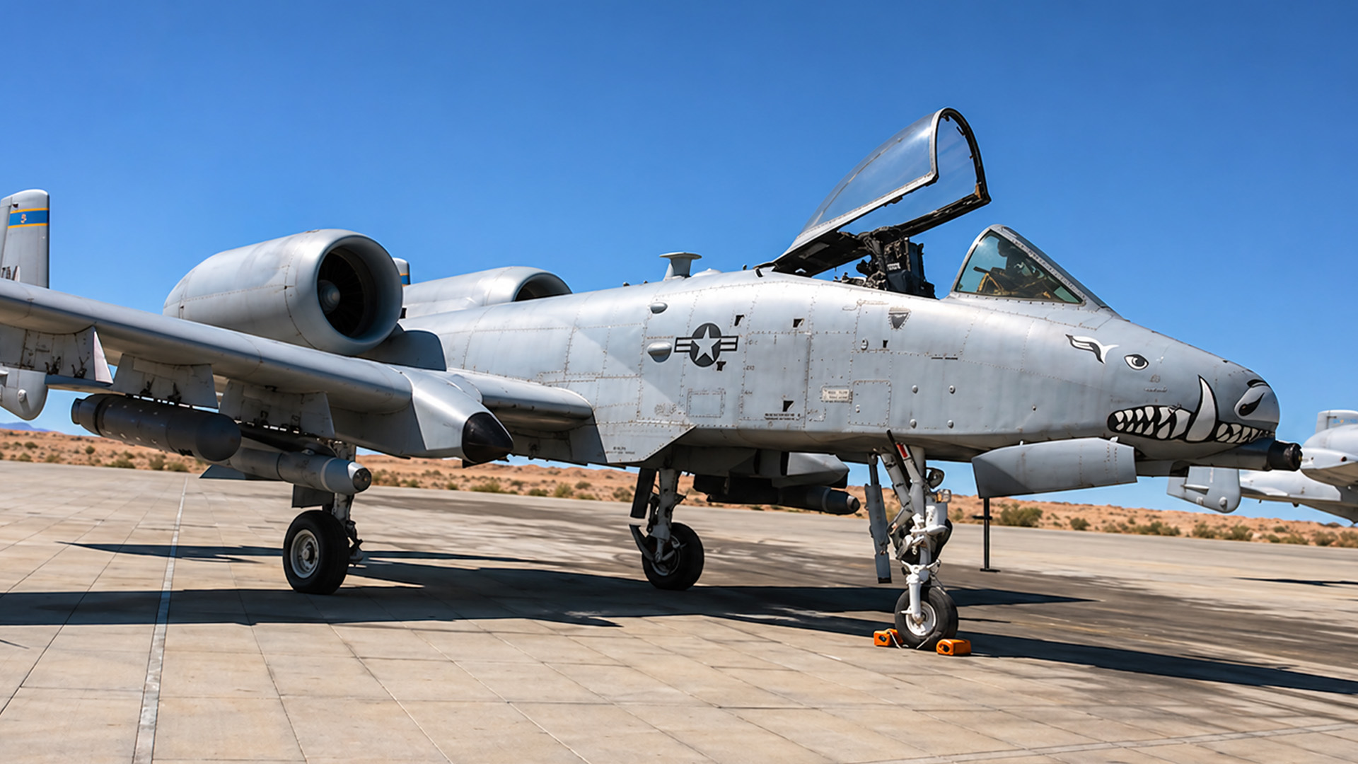 US Air Force trains with A-10 attack aircraft