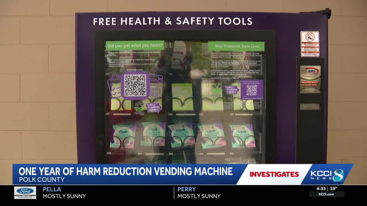 Impact of harm reduction vending machine after one year