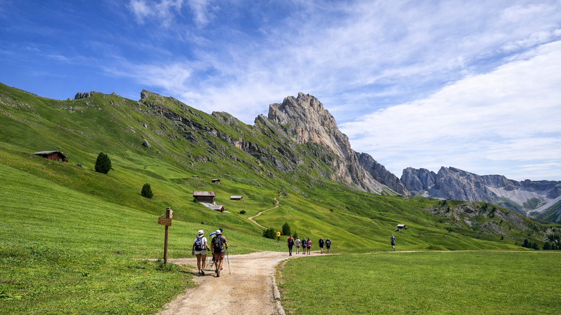 Seceda in Italy offers stunning Dolomite mountain views (4K)