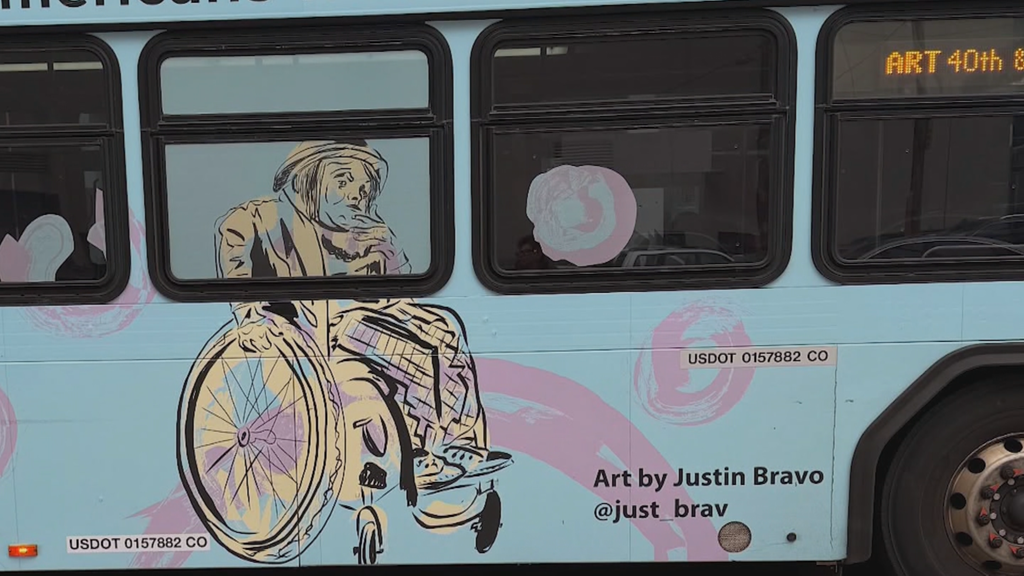Denver accessibility advocate upset after RTD paints bus with her image ...