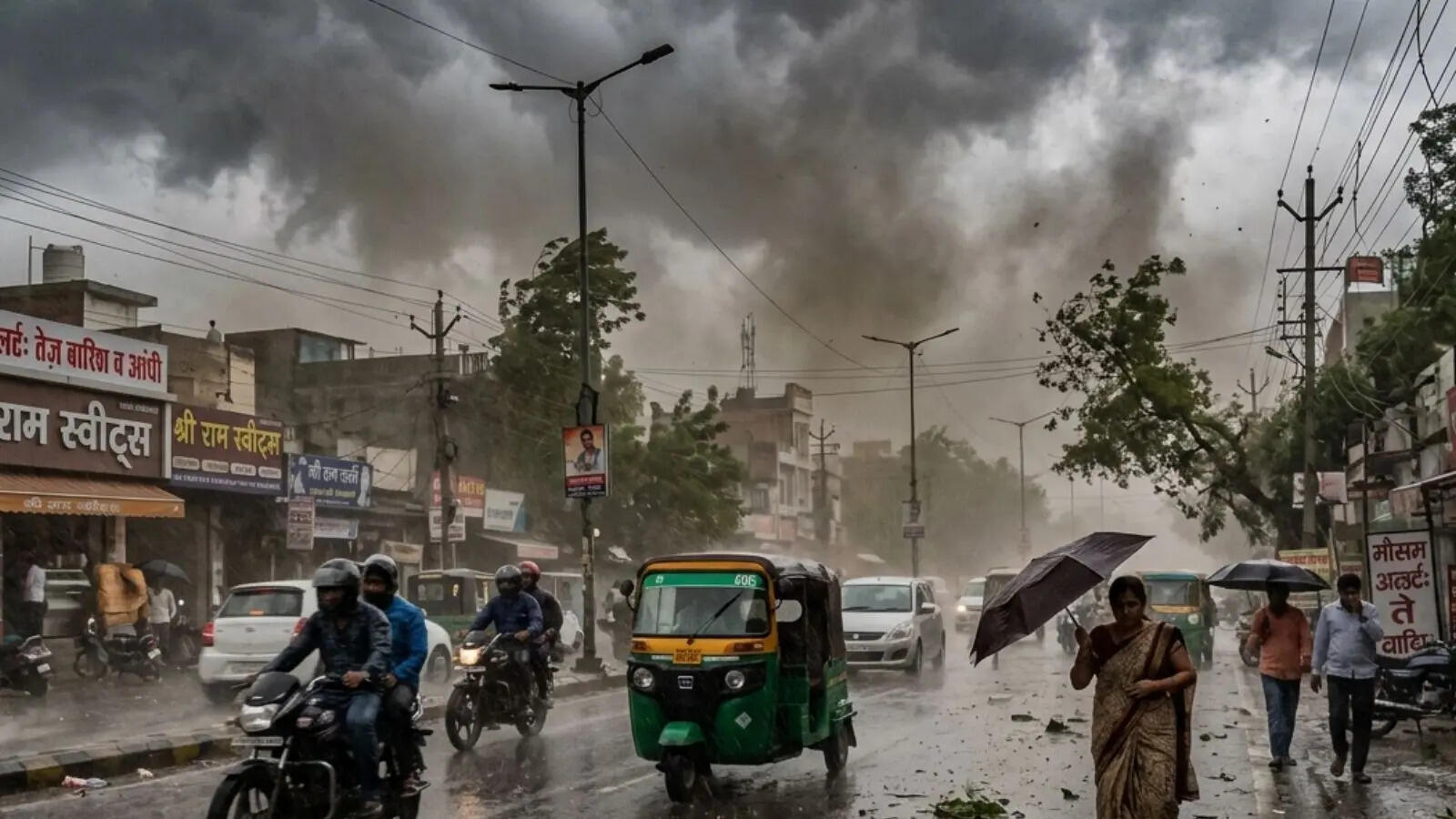 यूपी के 40 से ज्यादा जिलों में आंधी-बारिश, 60 KM की रफ्तार से तेज हवाएं ...