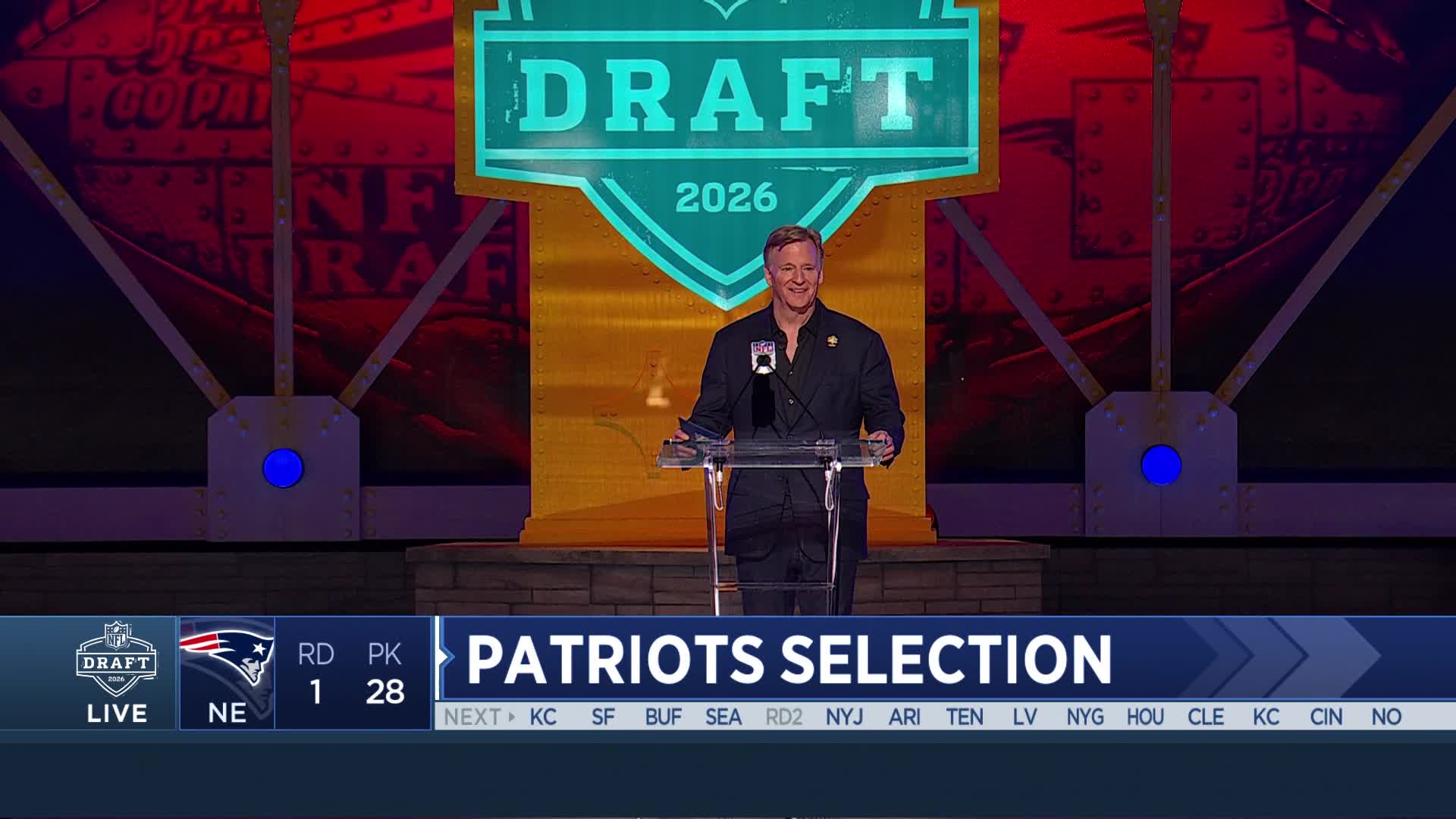 Caleb Lomu goes No. 28 to Patriots