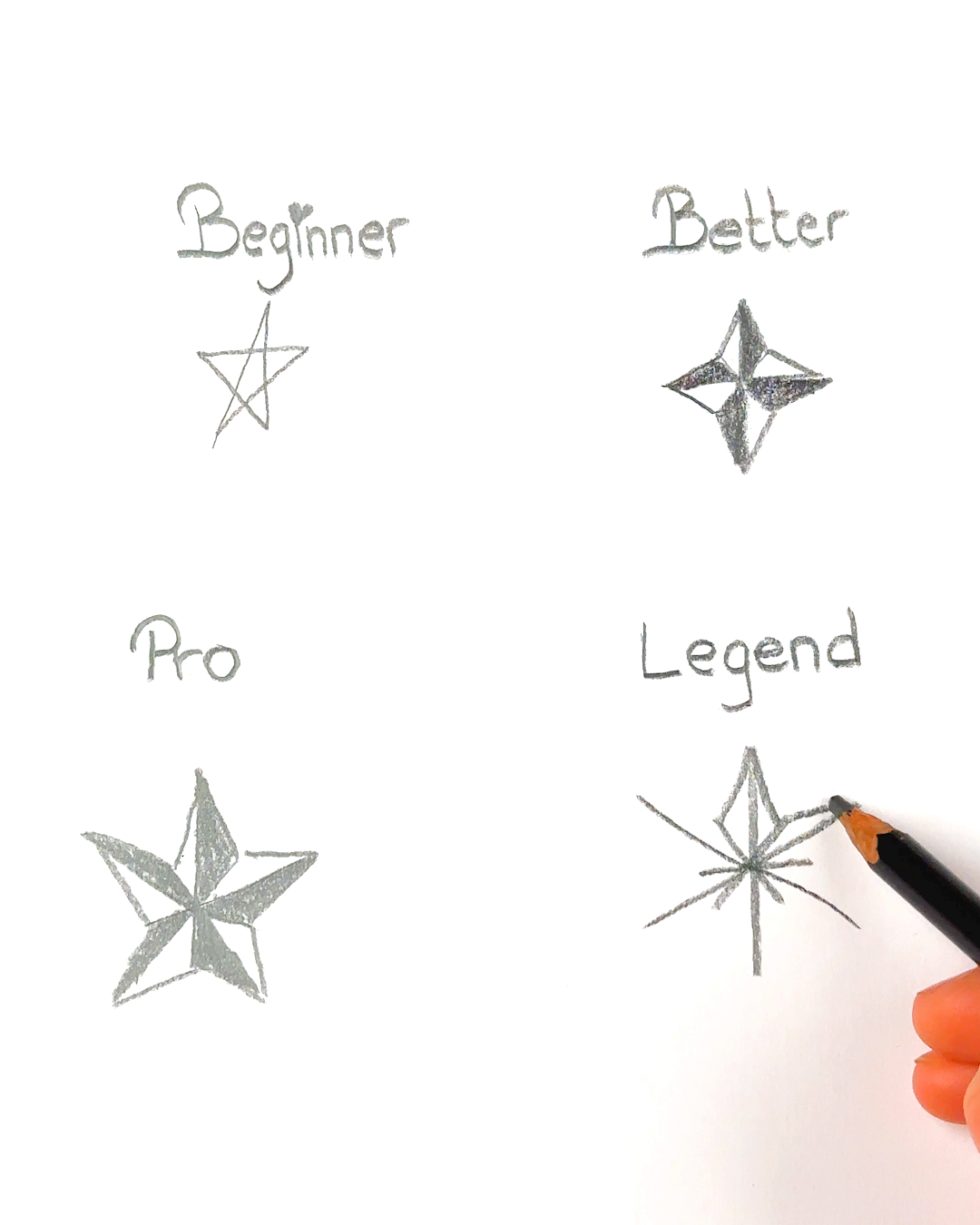 Dibujo perfecto de estrella hecho simple 🌟