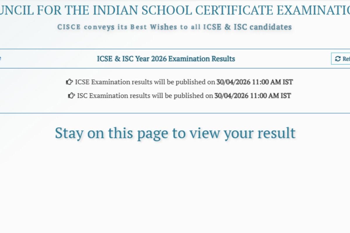 CISCE results 2026 release live: ICSE class 10th, ISC class 12th result ...