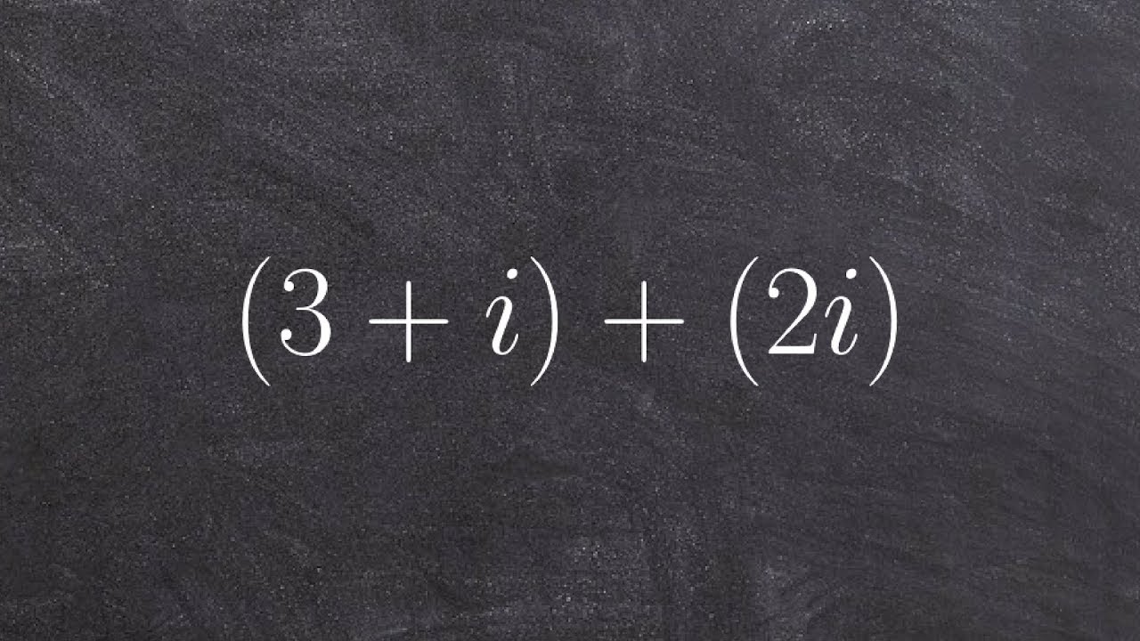 Algebra 2 - Learn how to add two complex numbers by combining like ...