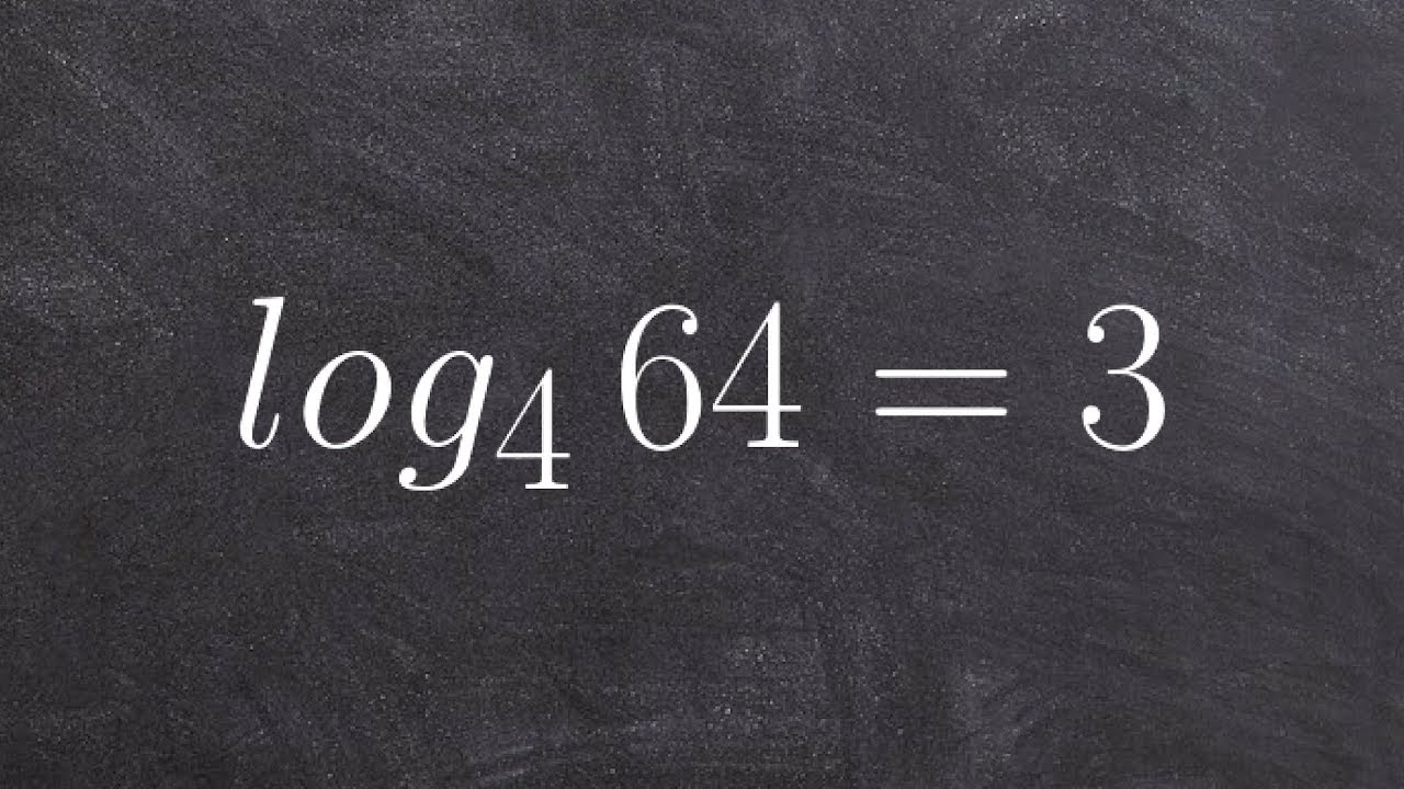 Transfering from logarithmic form to exponential