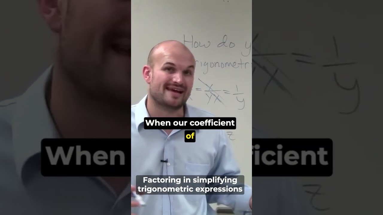 Remember factoring simplifying trigonometric expressions