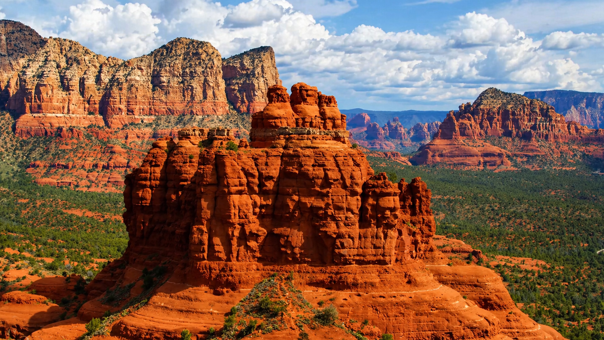 A desert terrain built by natural forces