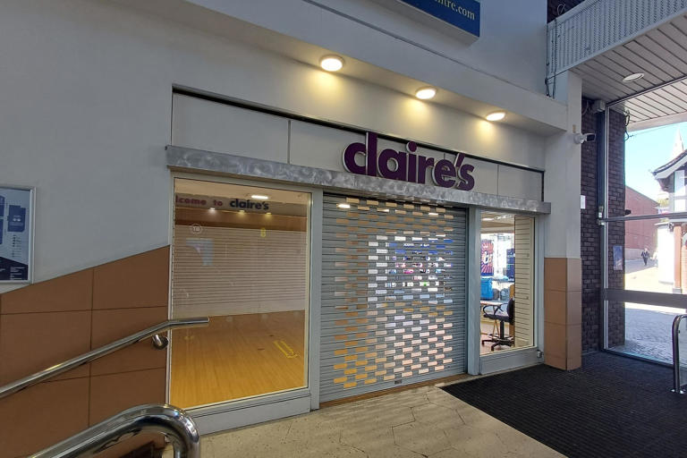 Claire's Accessories in Wellingborough cleared out after brand ...