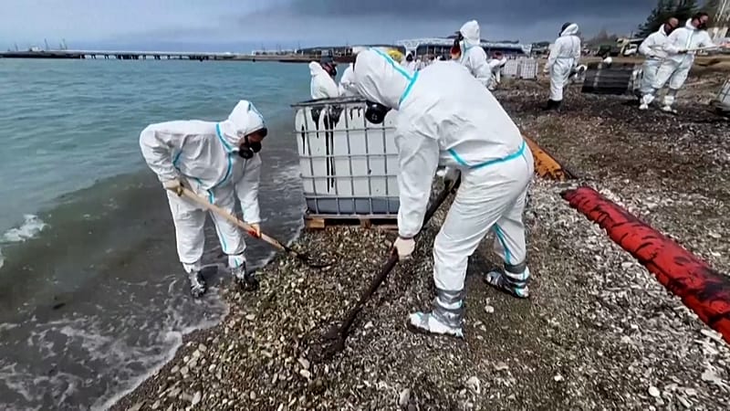 Smoke rises over Russia’s Tuapse after Ukrainian drone strikes hit oil ...