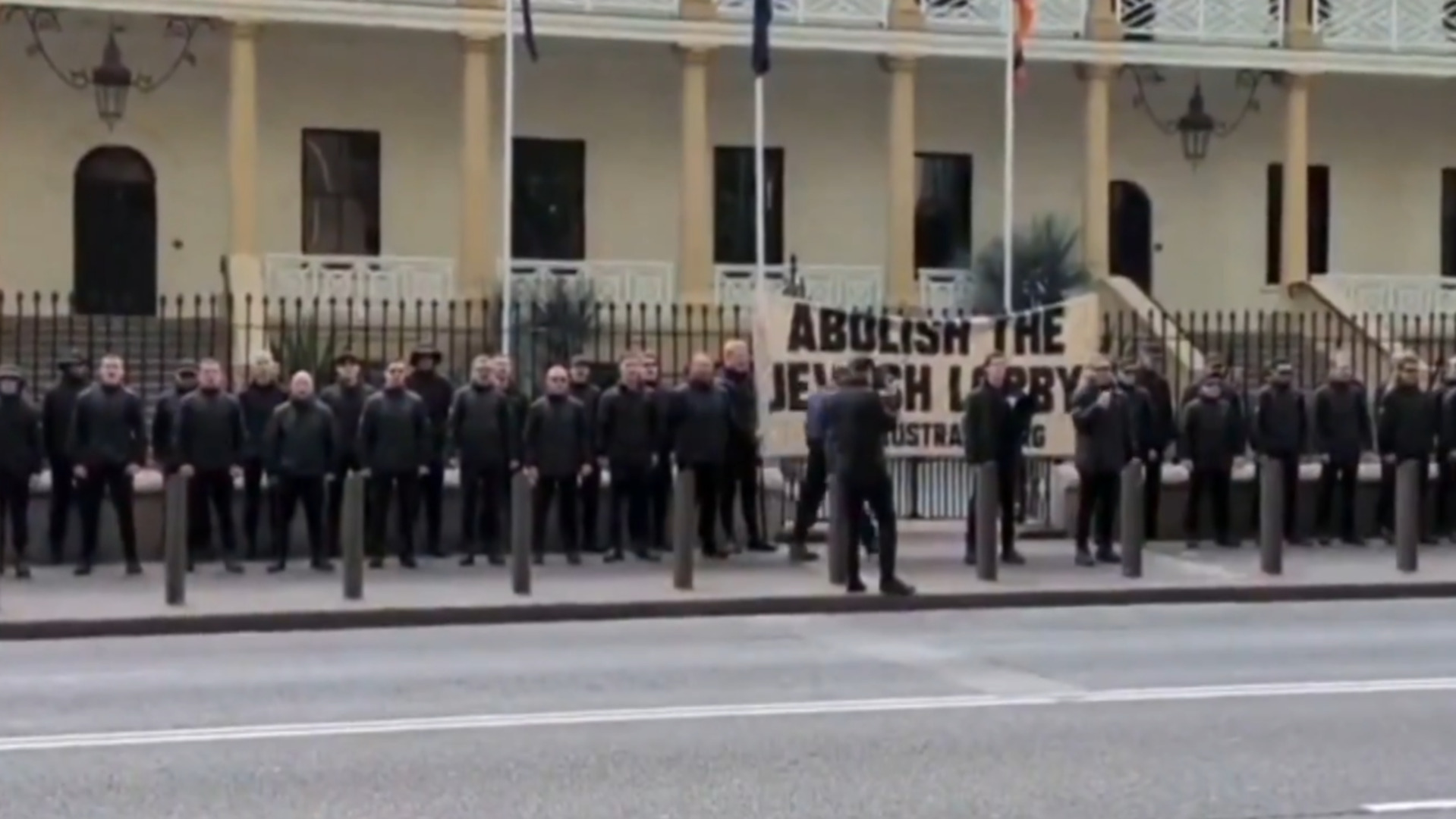 ‘What has our country become’: Anzac booer identified from a neo-Nazi rally