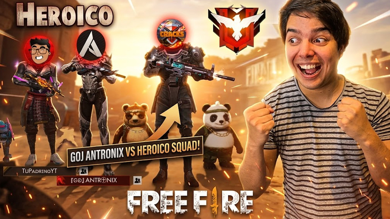 Logro de rango heroico en Free Fire | Momentos épicos en equipo