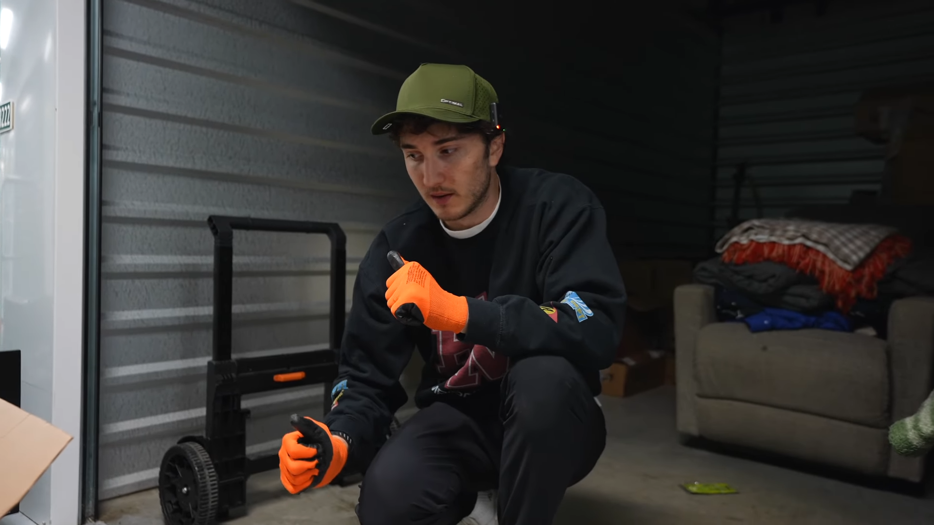 He risked $1,115 on an abandoned storage unit - then the door rolled up