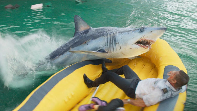'Deep Water' review: Plane crash shark movie delivers double disaster
