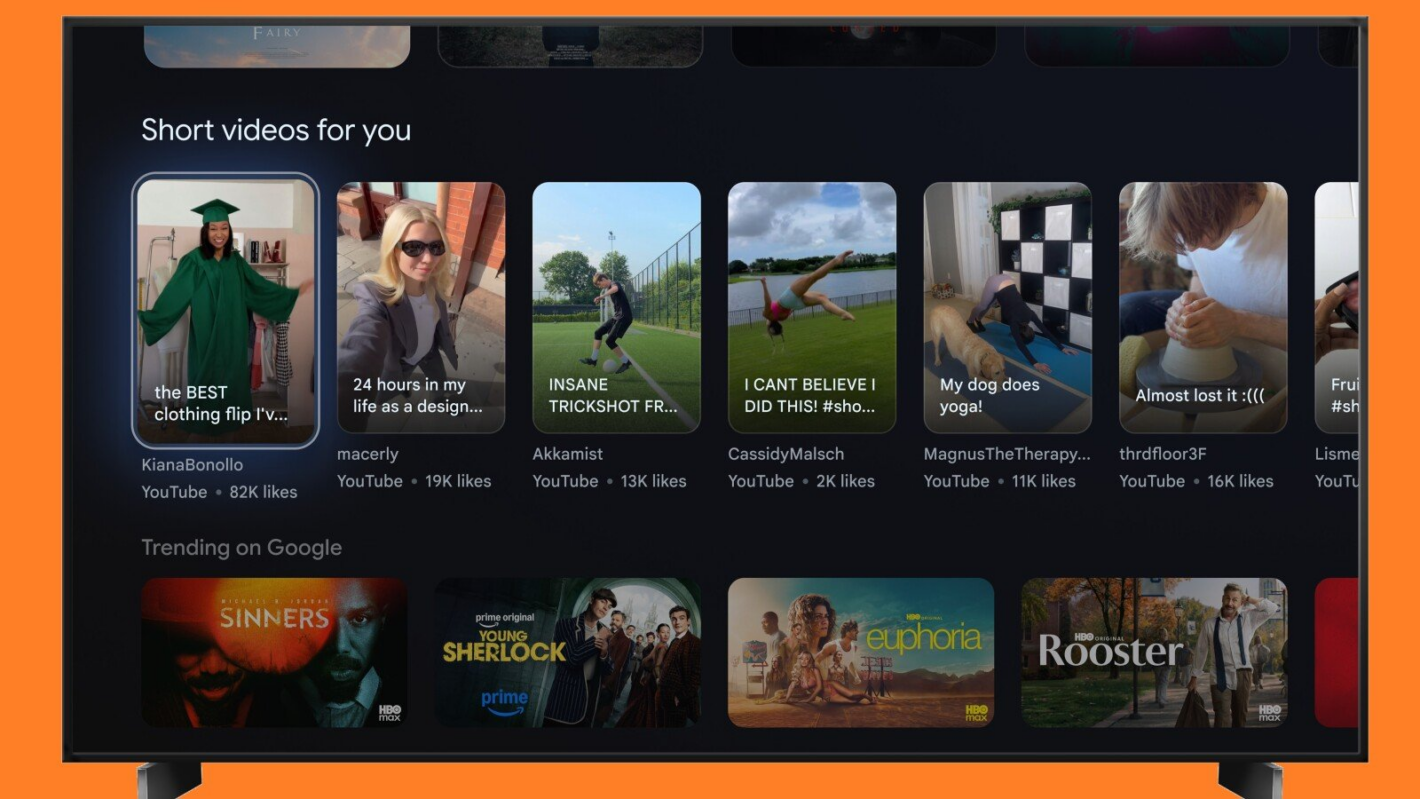 YouTube Shorts are coming to Google TV — whether you want them there or not